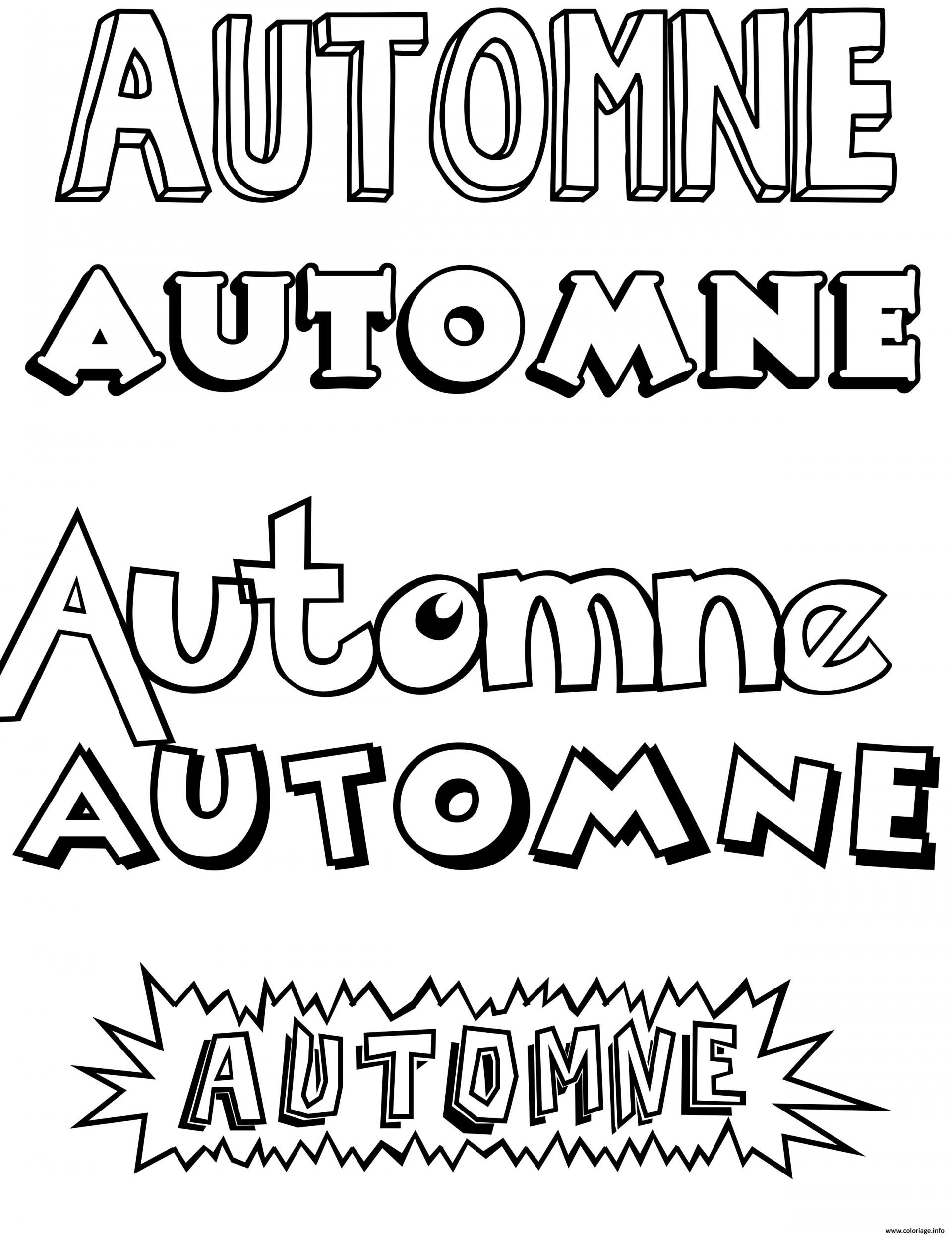 Coloriages d'automne à imprimer pour enfants et adultes